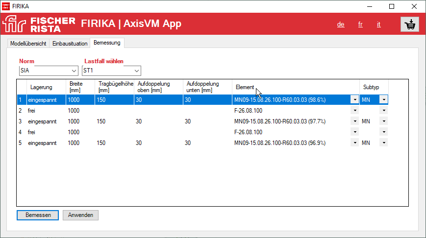 AxisVMApps | Fischer Rista